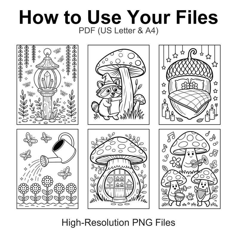 Fairy Core Coloring Pages PDF 55+ | Cute Fairy Coloring Book ...
