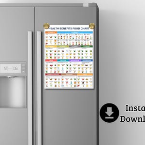 Nutrition Facts Poster Printable, Vitamins Minerals Chart, Dietitian ...