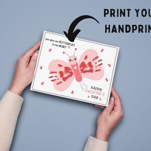 Butterfly Handprint Art, Personalized Butterfly Keepsake, DIY Baby ...