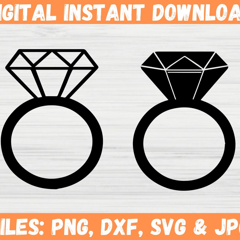 Diamond Outline Ring - Etsy