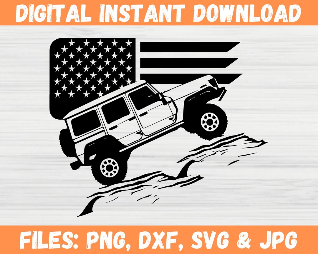 American Classic Offroad Svg - Offroad Terrain Adventure Clipart - USA ...
