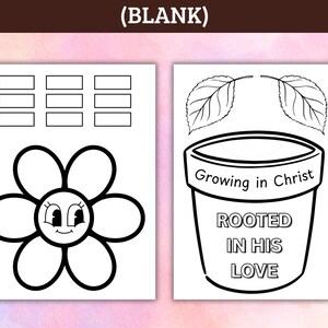 Growing in Christ Craft Kids, Bible Printable Activity, Sunday School ...