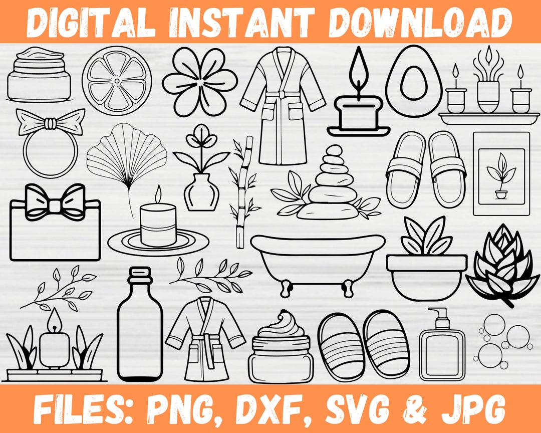 Spa Day SVG, Self Care Svg Bundle, Skin Care SVG, Girls Spa Trip Svg ...