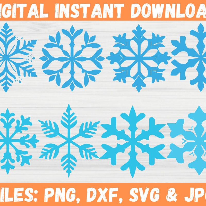 Snowflake Bundle Svg - Etsy