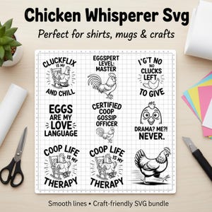 Funny Chicken SVG Bundle • 100 Crazy Chicken Svg Files for Cricut • Hen ...