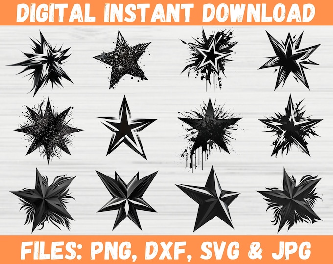 Sparkle Svg, Sparkling Stars Svg, Star Effect Dxf, Twinkle Png, Glitter and Glamour Effect Png ...