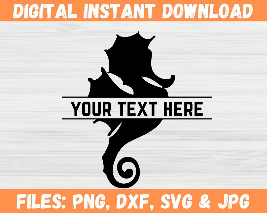 Seahorse SVG, Beach Sea Animals, Seahorse Clipart Svg, Seahorse Outline ...