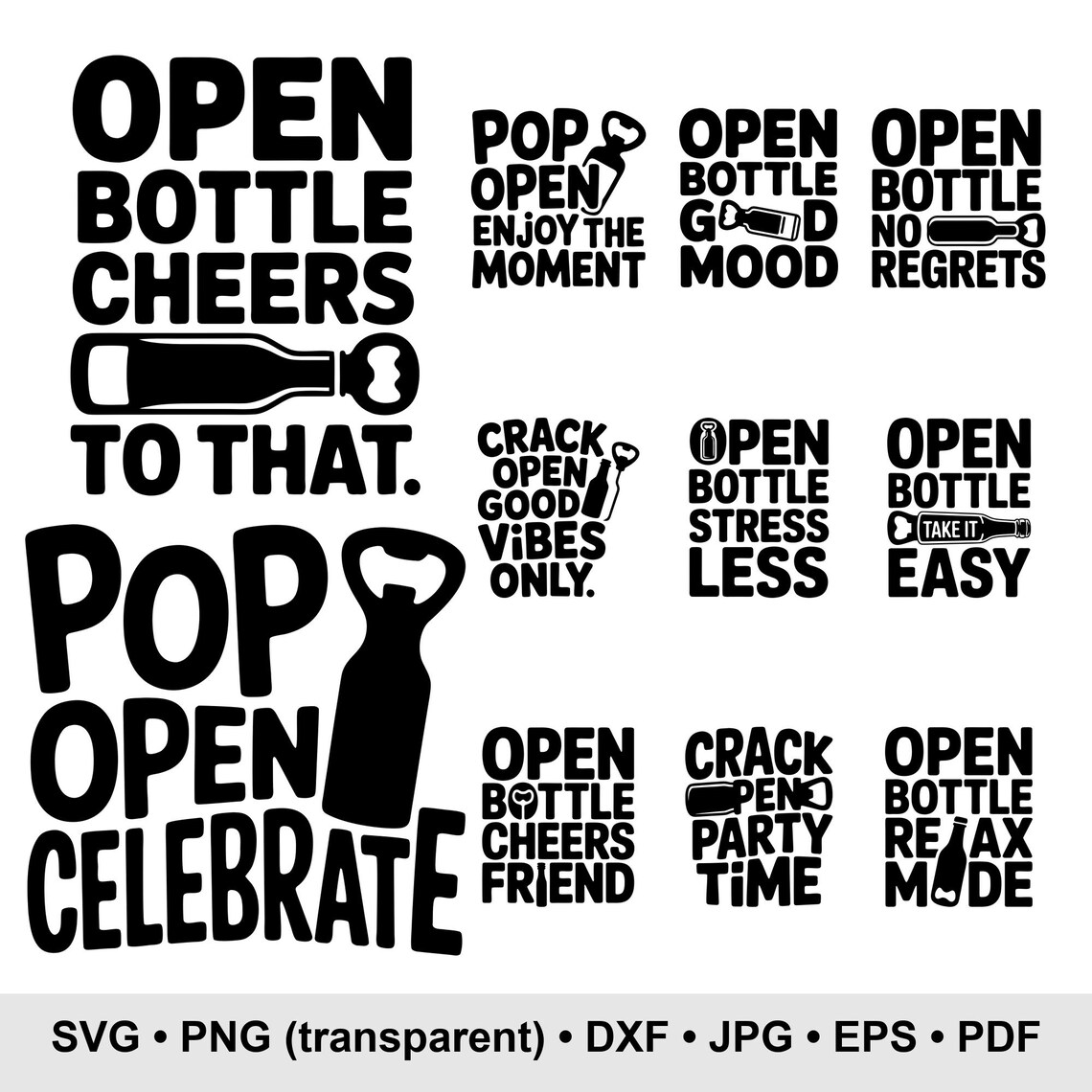 Bottle Opener SVG Bundle, Funny Beer Bottle Opener SVG, Man Cave Svg ...