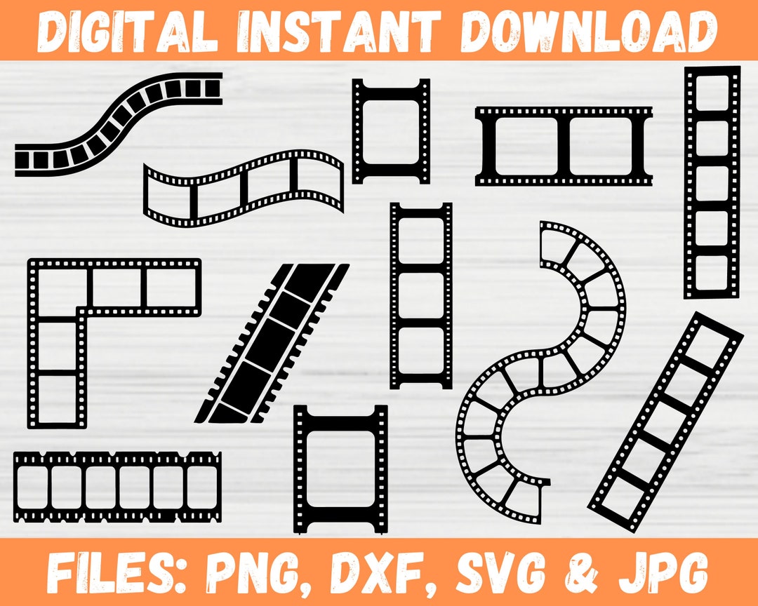 Film Strip Svg Bundle, Film Svg, Movie Svg, Cinema Svg, Split Cinema ...