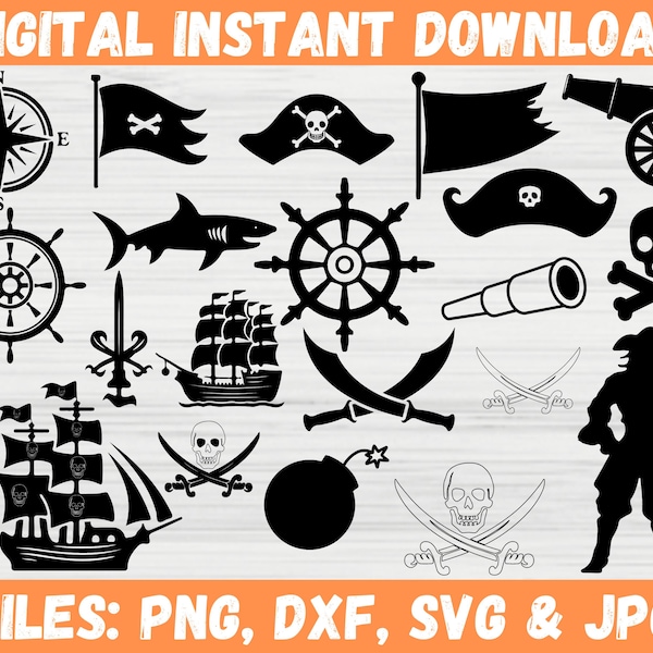 Pirate Silhouette - Etsy