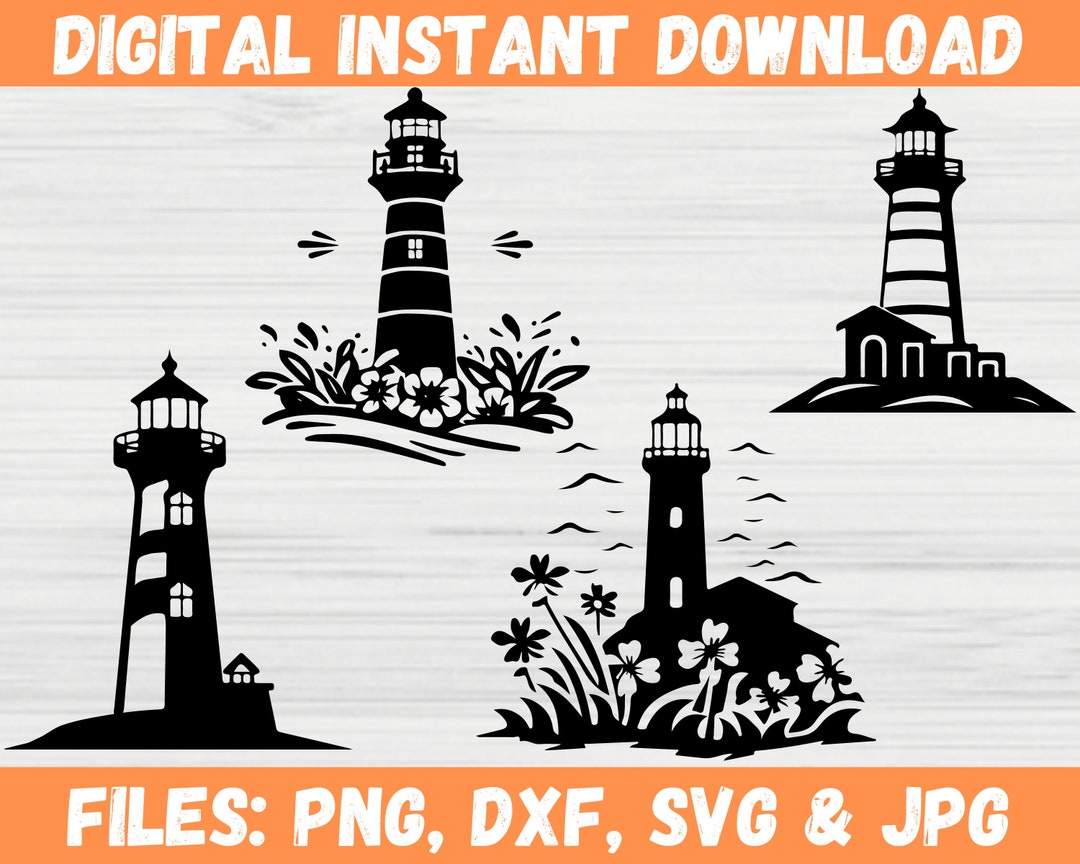 Lighthouse SVG Bundle, Maritime Svg, Ocean Svg, Ocean Sea SVG ...
