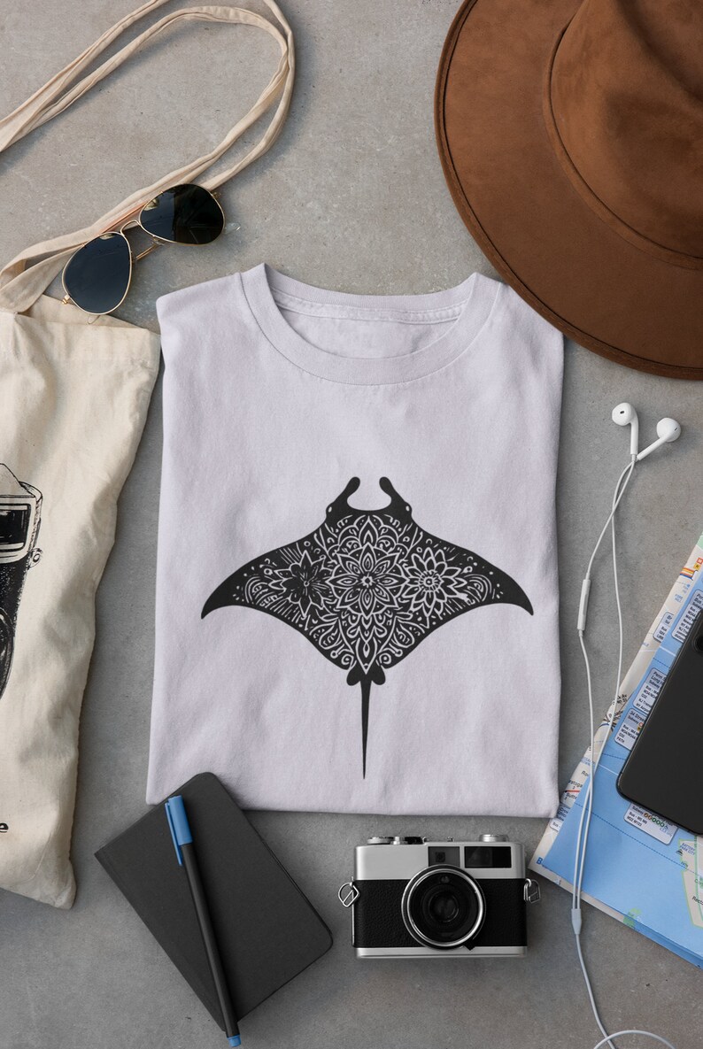 Tropical Manta Ray SVG Bundle, Stingray Ocean Clipart PNG for Cricut ...