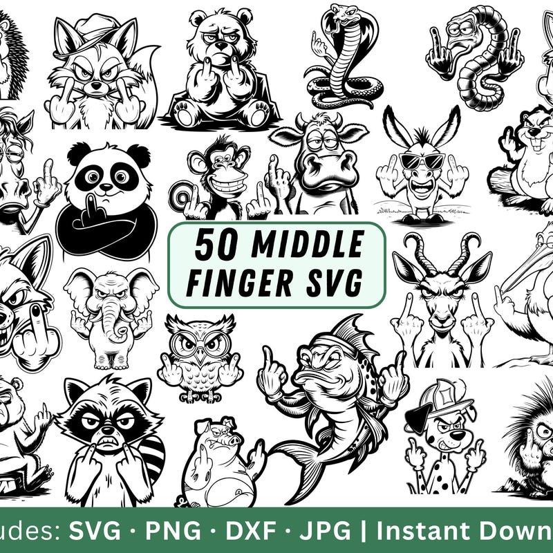 Middle Finger Chickens - Etsy