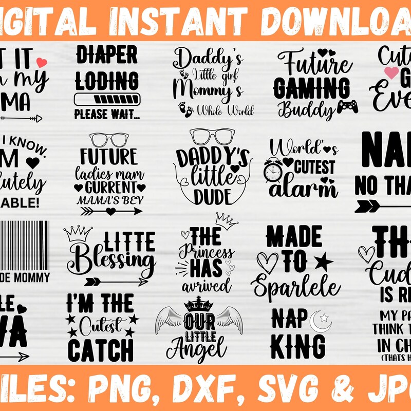 Baby Svg Files - Etsy