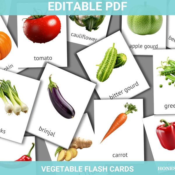 Vegetable Cards - Etsy