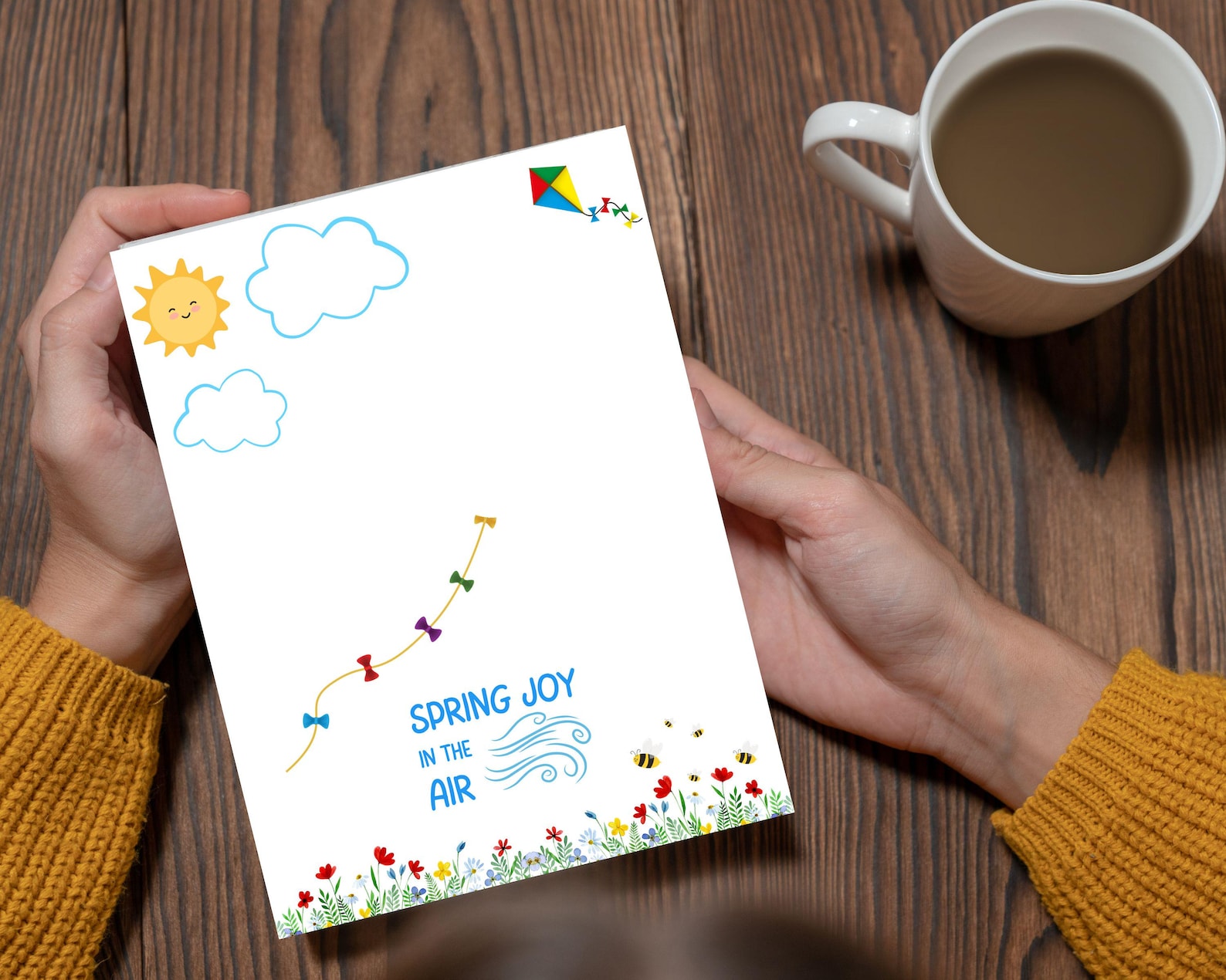 Spring Kite Handprint Craft, Spring is in the Air Handprint, Kids ...