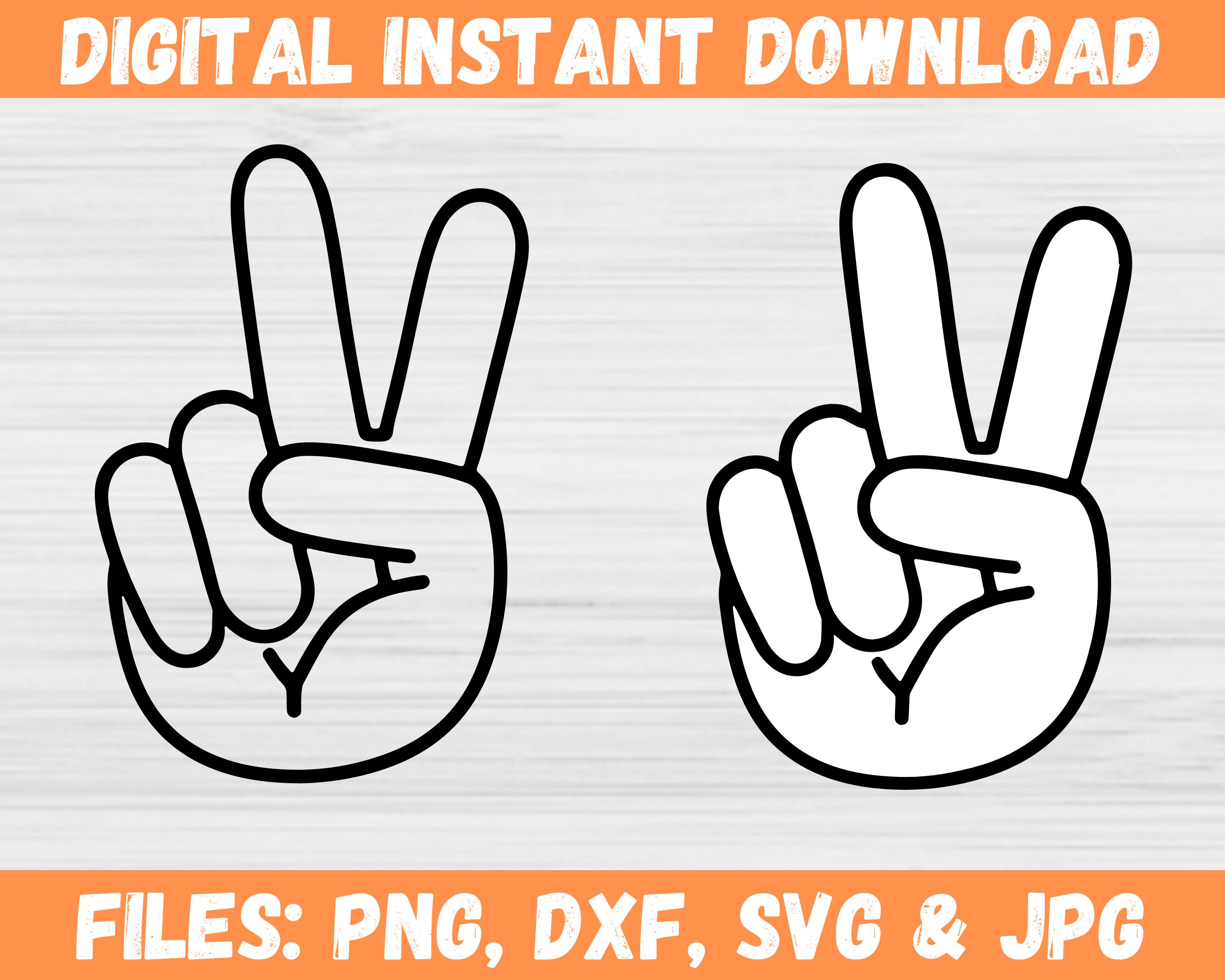 Peace Zeichen Finger Clipart 87 Peace Victory Hand Symbol Cartoon
