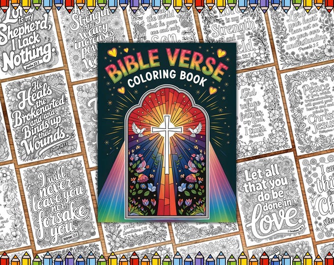 10 Bible Verse Coloring Sheets Meditate on God’s Word as You Color and ...
