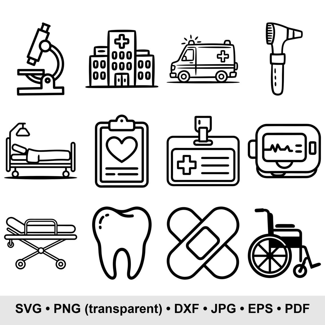 Medical SVG Bundle | Healthcare SVG Cut File for Cricut • Nurse Svg ...