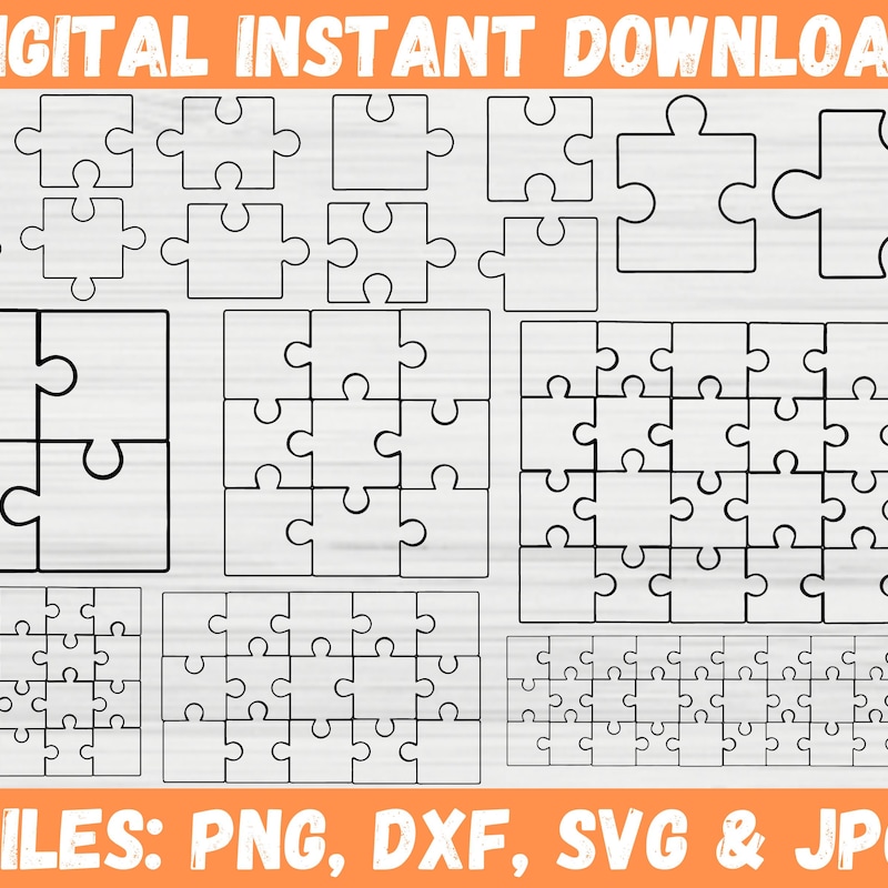 Puzzle Piece Svg - Etsy