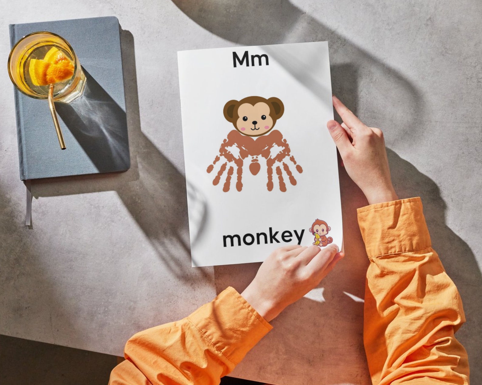 Handprint Alphabet Book Template, Preschool & Kindergarten Craft, DIY ...