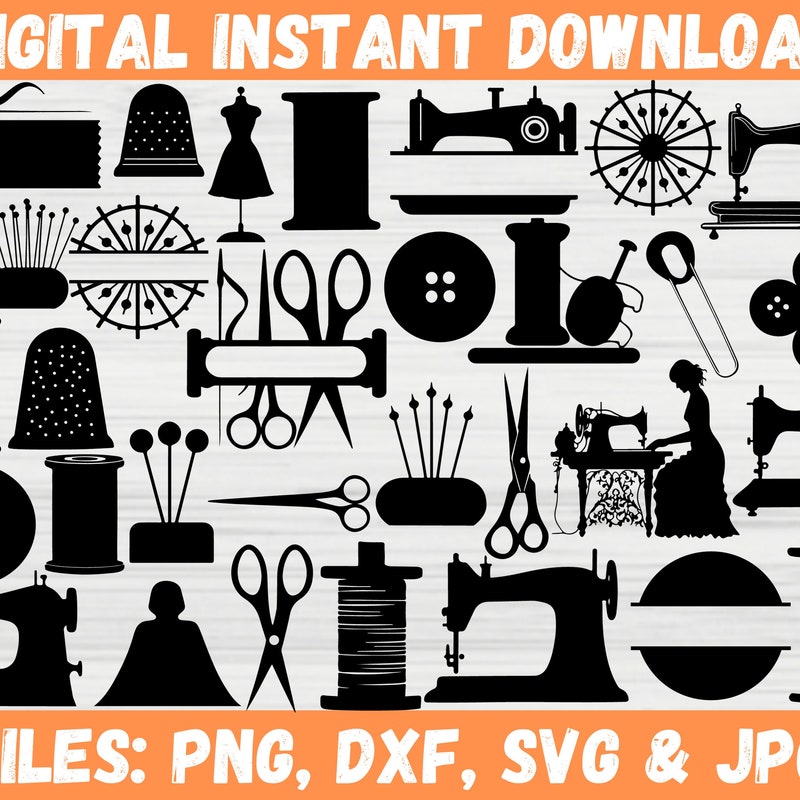 Sewing Clip Art - Etsy