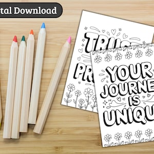 Mental Health Coloring Page, Motivational Quotes Color Page ...