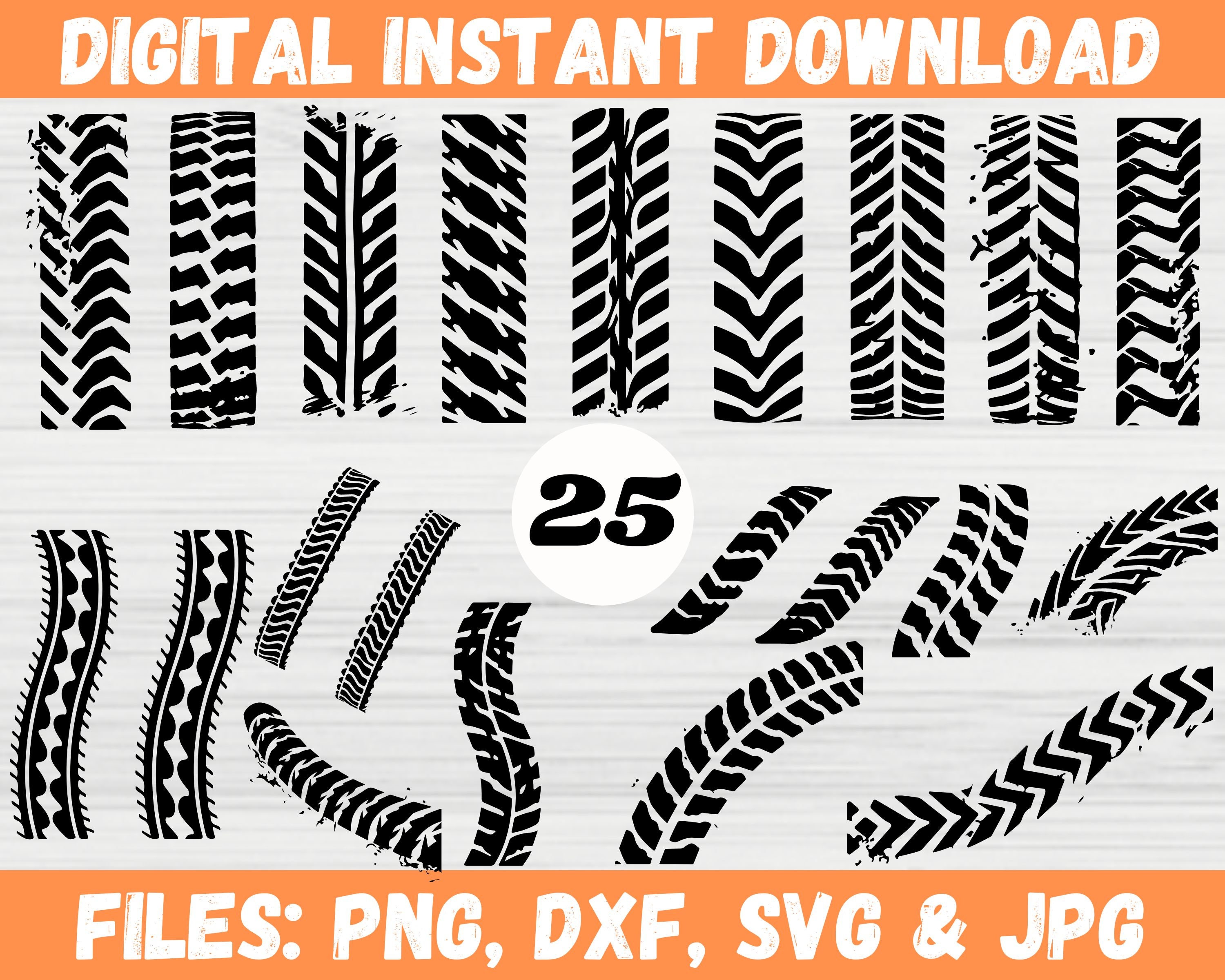 Tractor Tire Track Vector