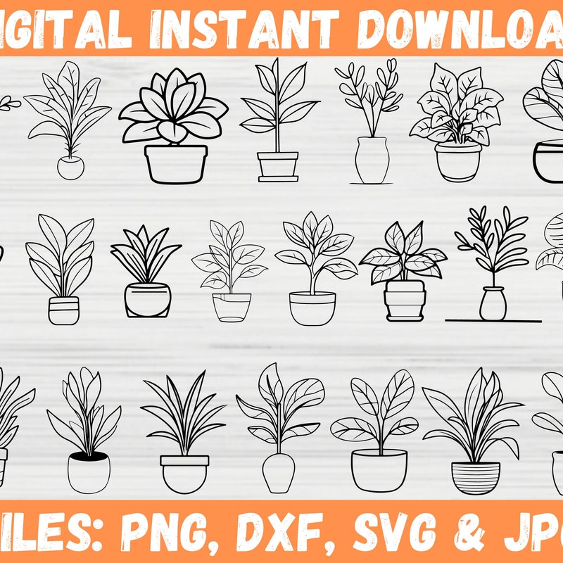 Plants Svg - Etsy