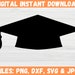 Graduation Cap SVG, Graduating Hat Clipart, Class of 2024 Graduate ...