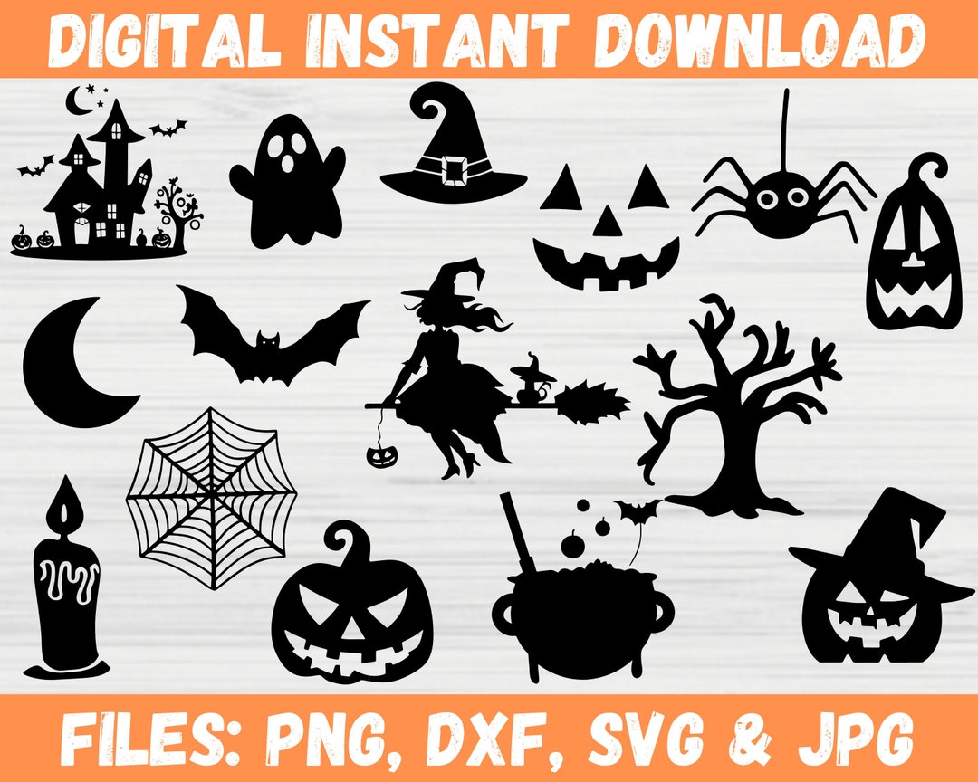 Halloween SVG Bundle | Spooky Designs for Cricut & Silhouette (digital ...