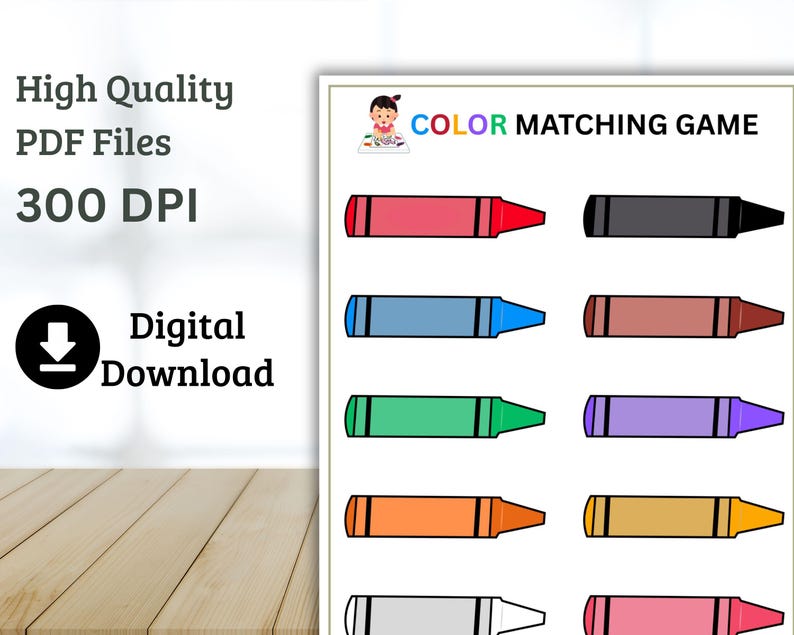Color Matching Game for Kids | Montessori Sorting Activity | Fun Color ...