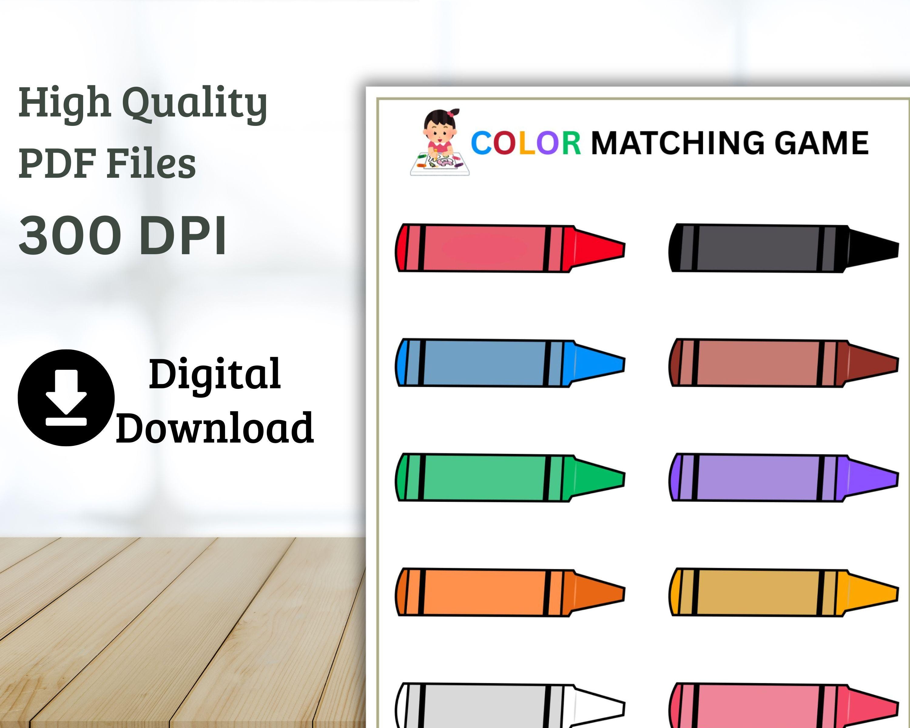 Color Matching Game for Kids | Montessori Sorting Activity | Fun Color ...