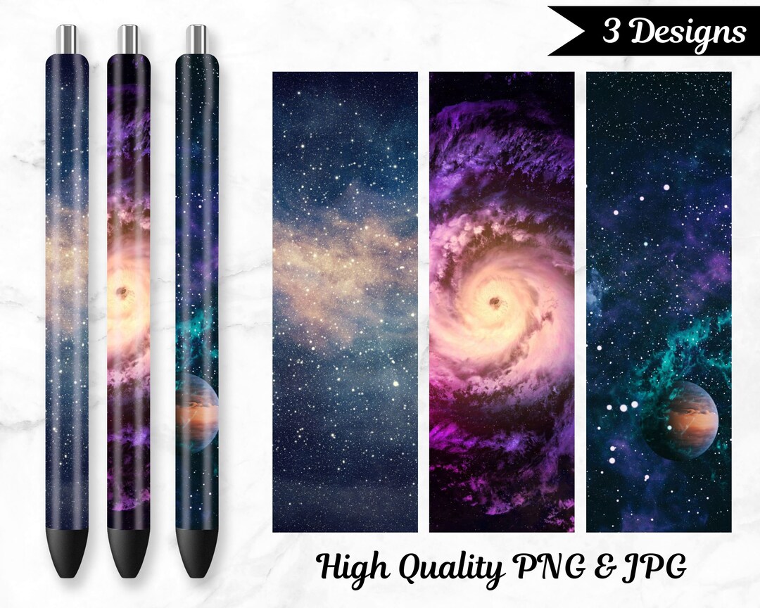 Galaxy Pen Wrap, Space Cosmic Pen Wrap Template, Sublimation Epoxy Pens ...