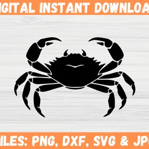 Blue Crab SVG, Crabs Animal Silhouette, Crab Vector Clipart, Sea Animal ...