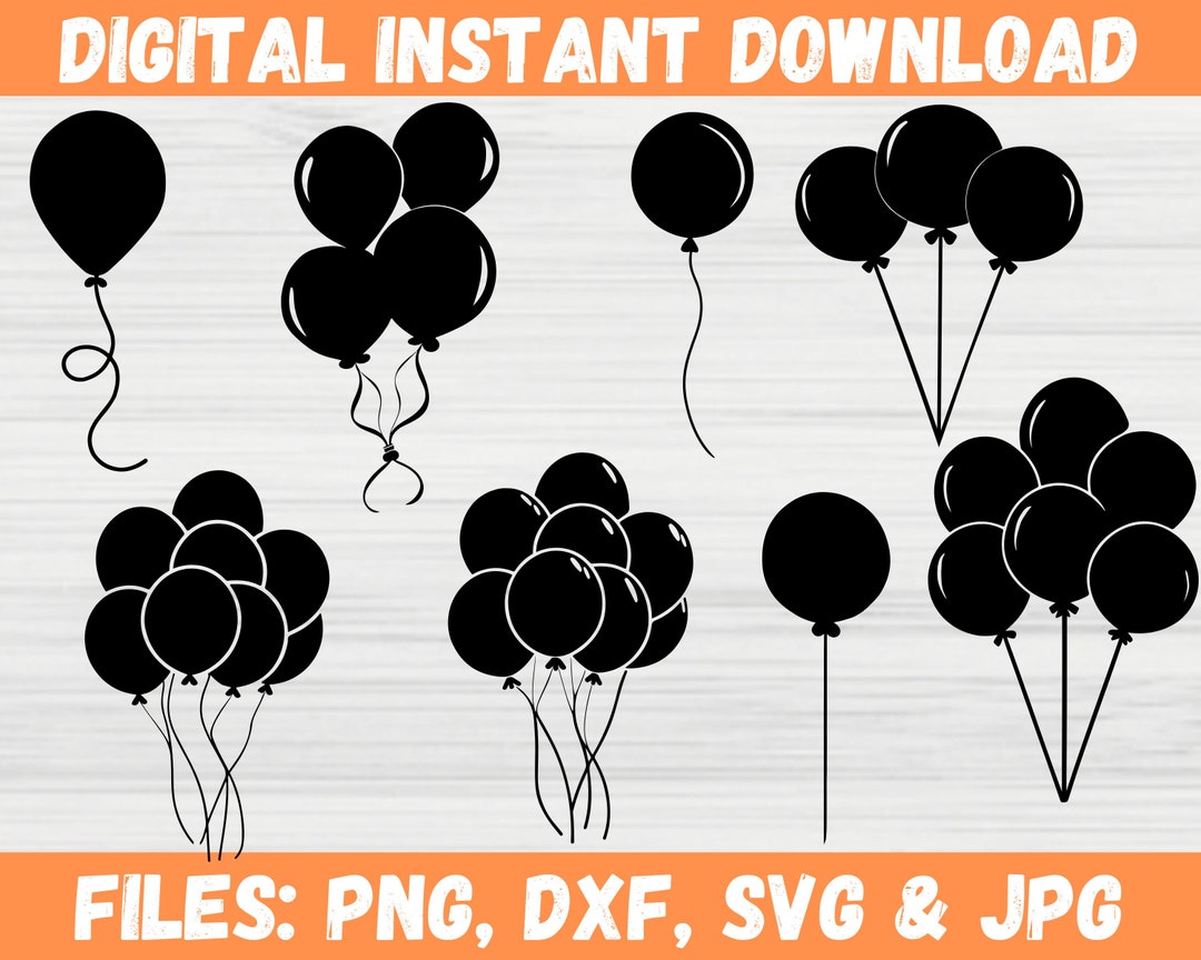 Balloon Bundle SVG | Balloon Svg Disk | Balloon Svg Disn | Birthday ...