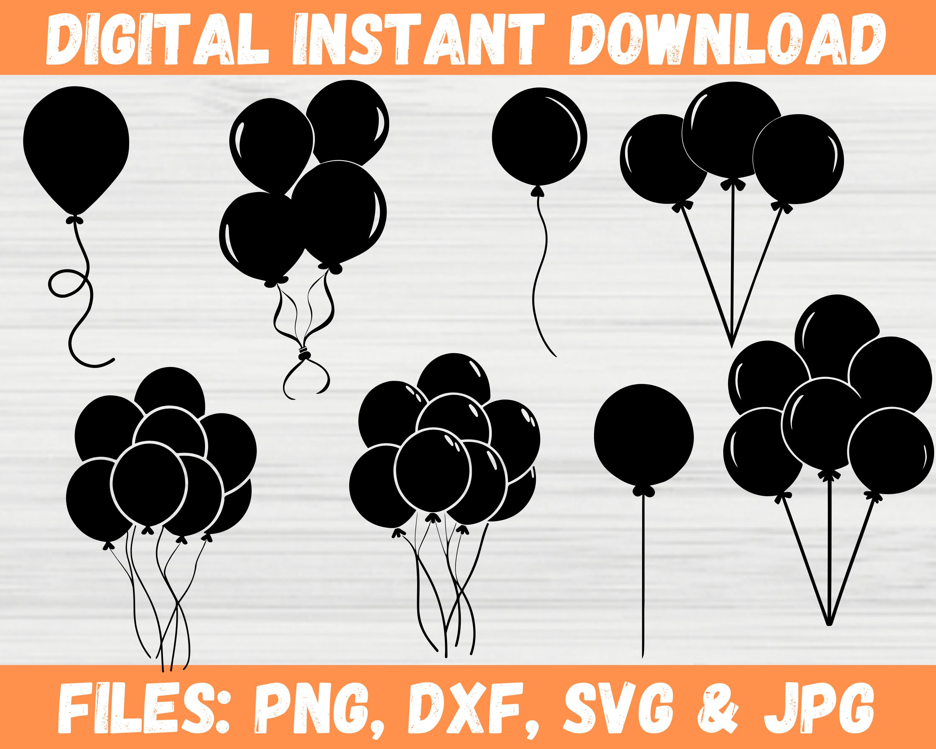 Balloon Bundle SVG Balloon Svg Disk Balloon Svg Disn - Etsy