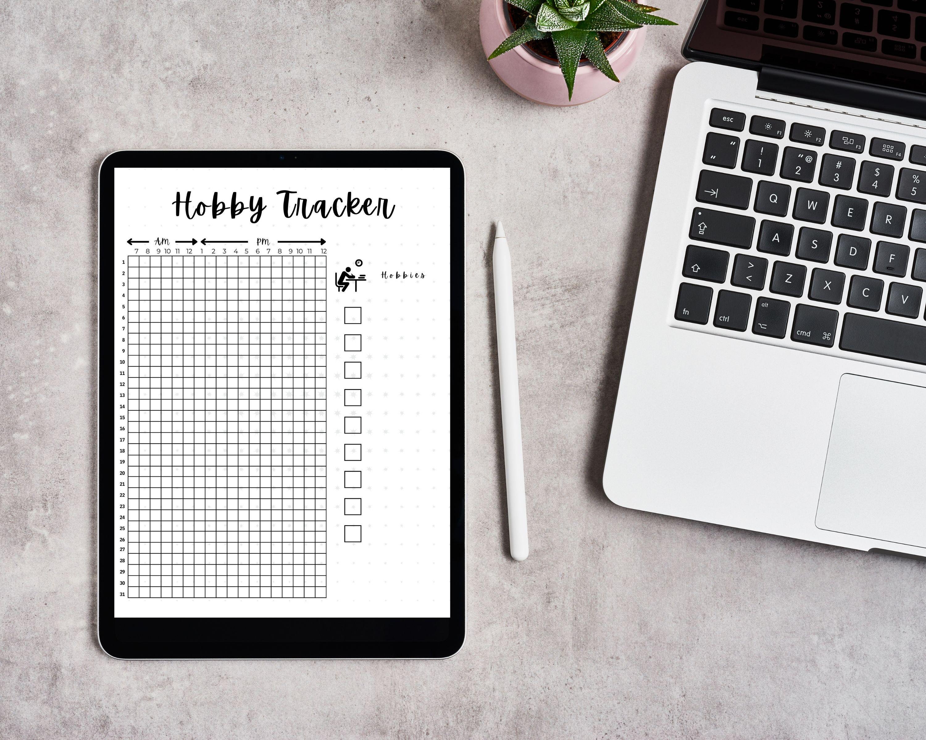 Hobby Tracker, Log Habit Tracker, Wellness Journal, Hobby Journal Pages ...