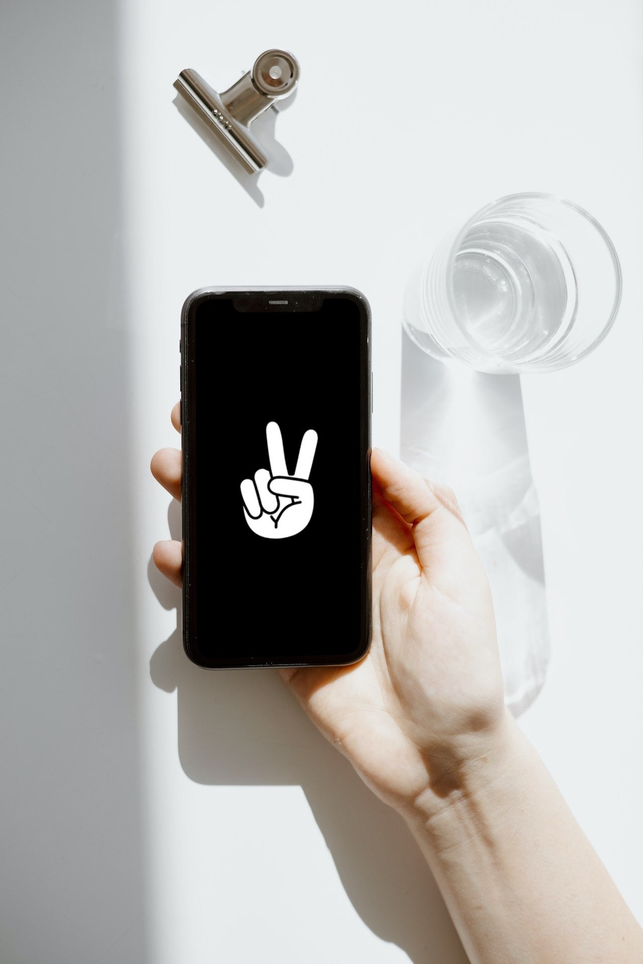 Hand Peace Sign SVG Peace Out Hand Two Finger Clipart Symbol Line ...