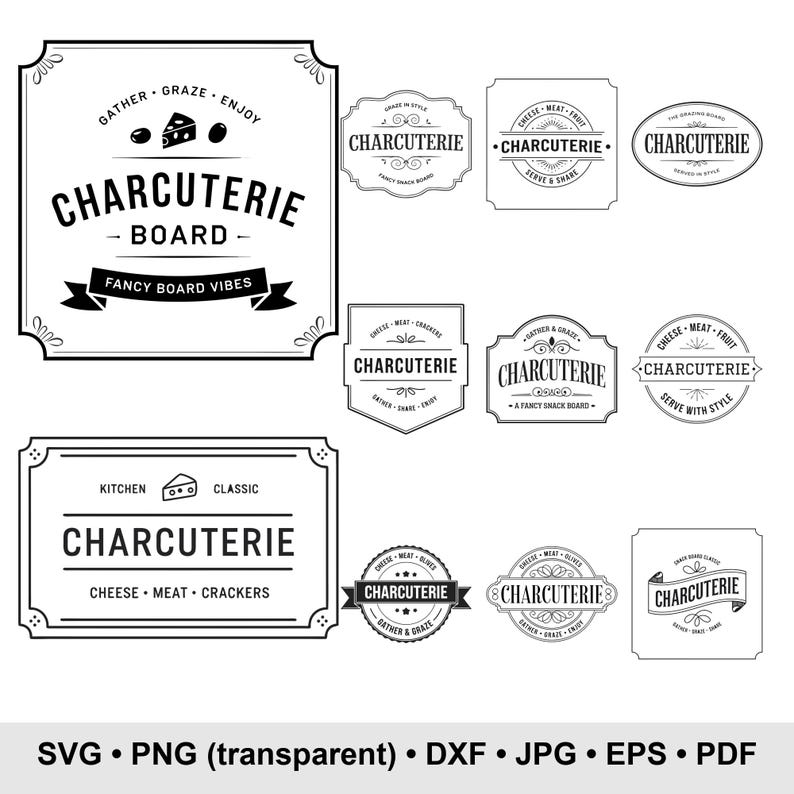 12 Charcuterie Board SVG Bundle | Funny Cheese & Cutting Board Designs ...
