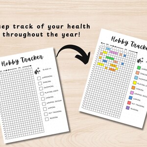 Hobby Tracker, Log Habit Tracker, Wellness Journal, Hobby Journal Pages ...