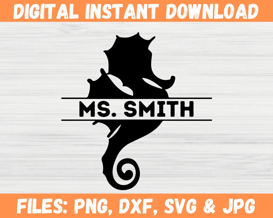Seahorse Svg, Silhouette Cricut Cut Files Svg, Png, Jpg, Dxf, Seahorse ...