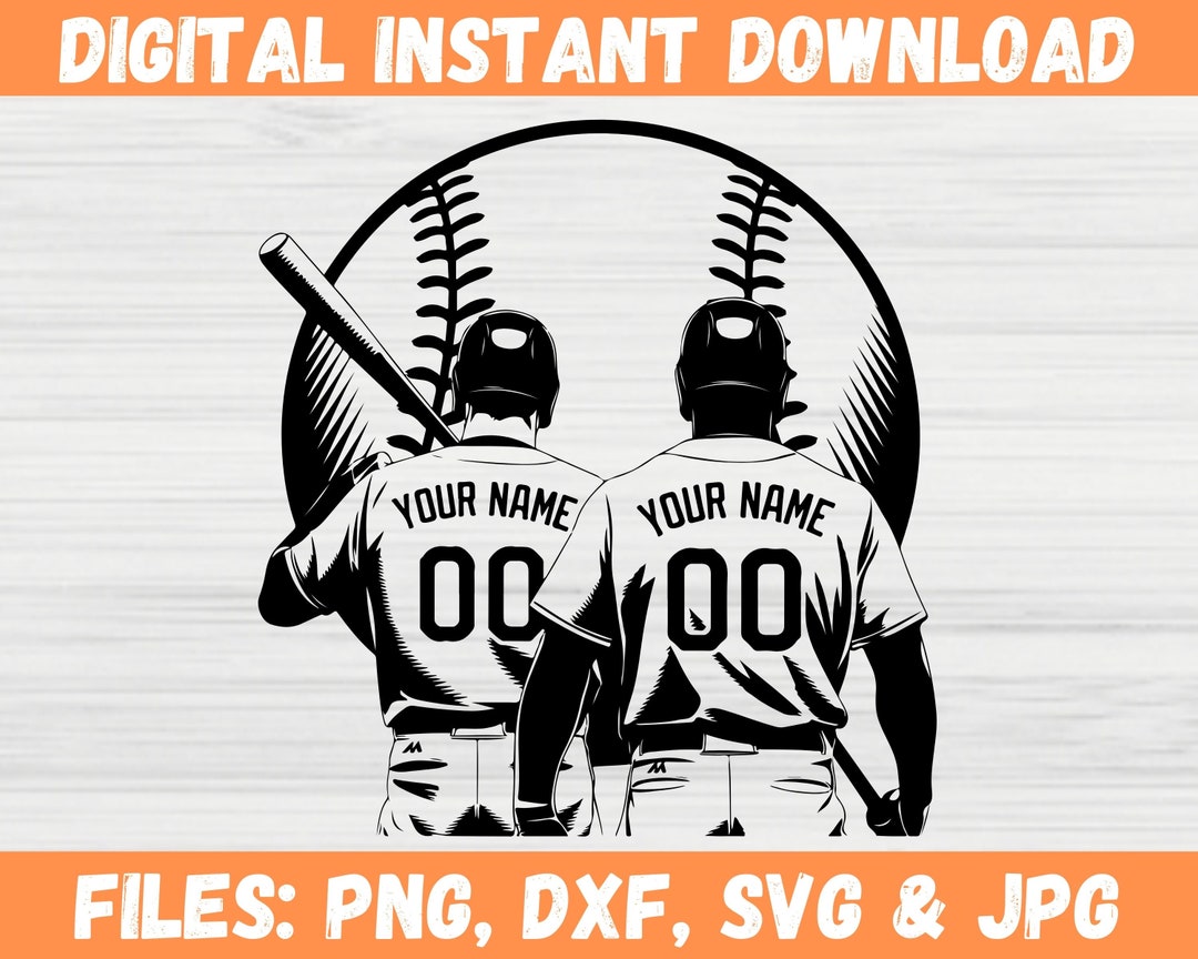 Baseball Player SVG for Team Gifts & Fan Apparel | Youth Baseball ...
