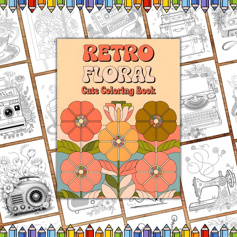 70s Coloring Sheet - Etsy