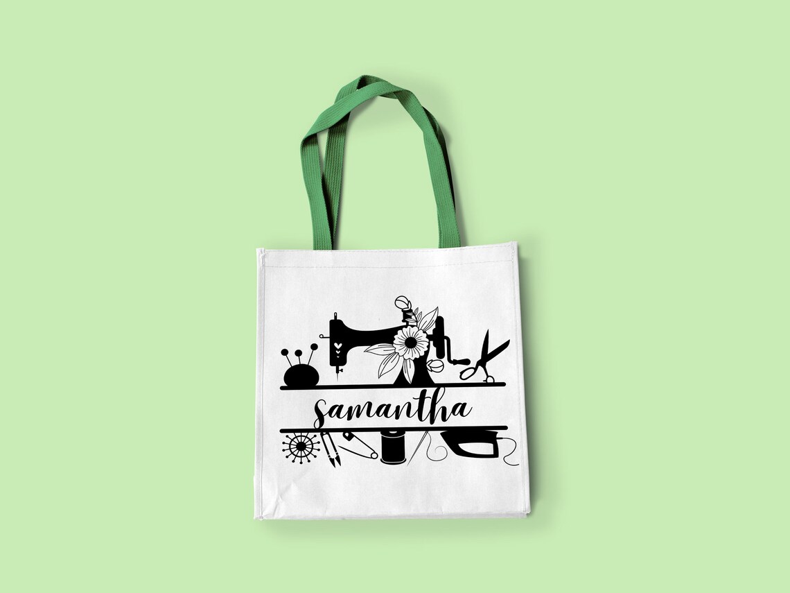 Sewing Machine SVG Sewing Split-frame Monogram Svg - Etsy