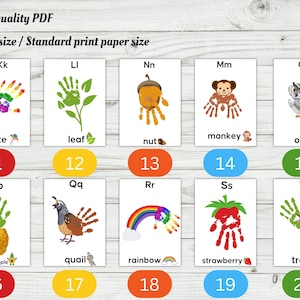 Handprint Alphabet Book Template, Preschool & Kindergarten Craft, DIY ...