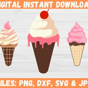 Ice Cream Bundle SVG , Ice Cream SVG, Ice Cream Cone Svg, Ice Cream ...