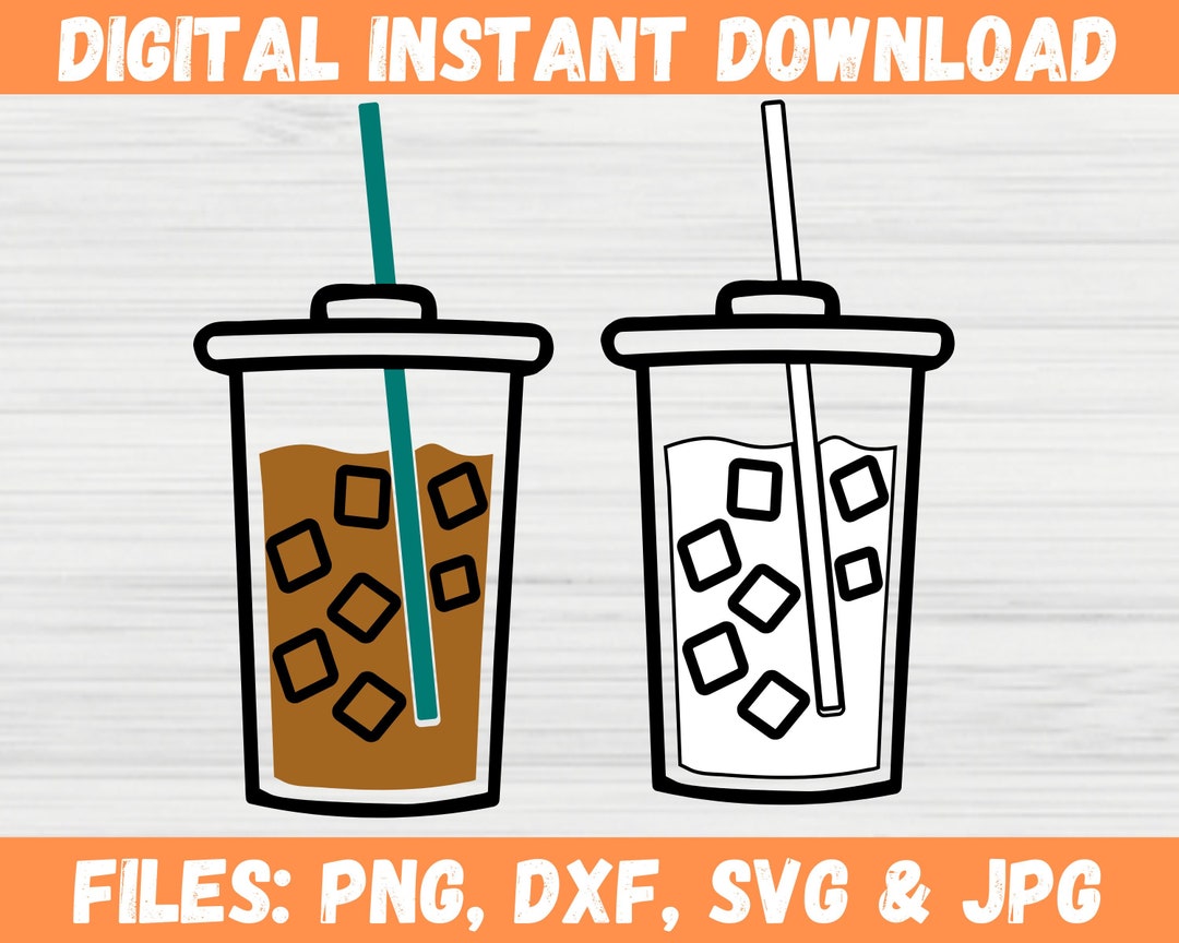 Iced Coffee SVG, Coffee Cup Svg, Ice Coffee Svg, Iced Coffee Tumbler ...