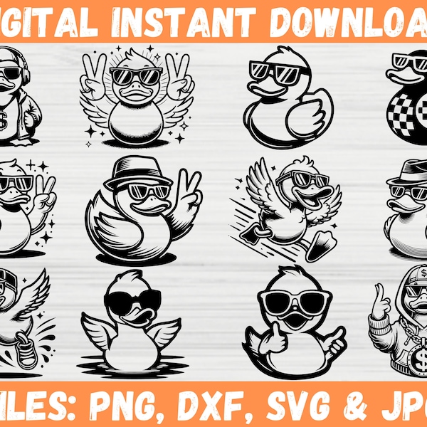 Duck Silhouette - Etsy