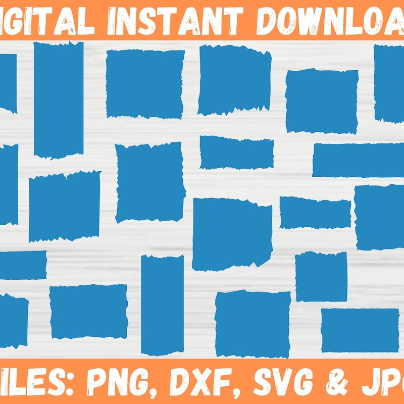 Torn Card Paper - Etsy